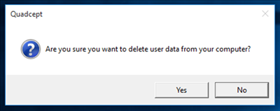 Before using - Uninstalling Quadcept